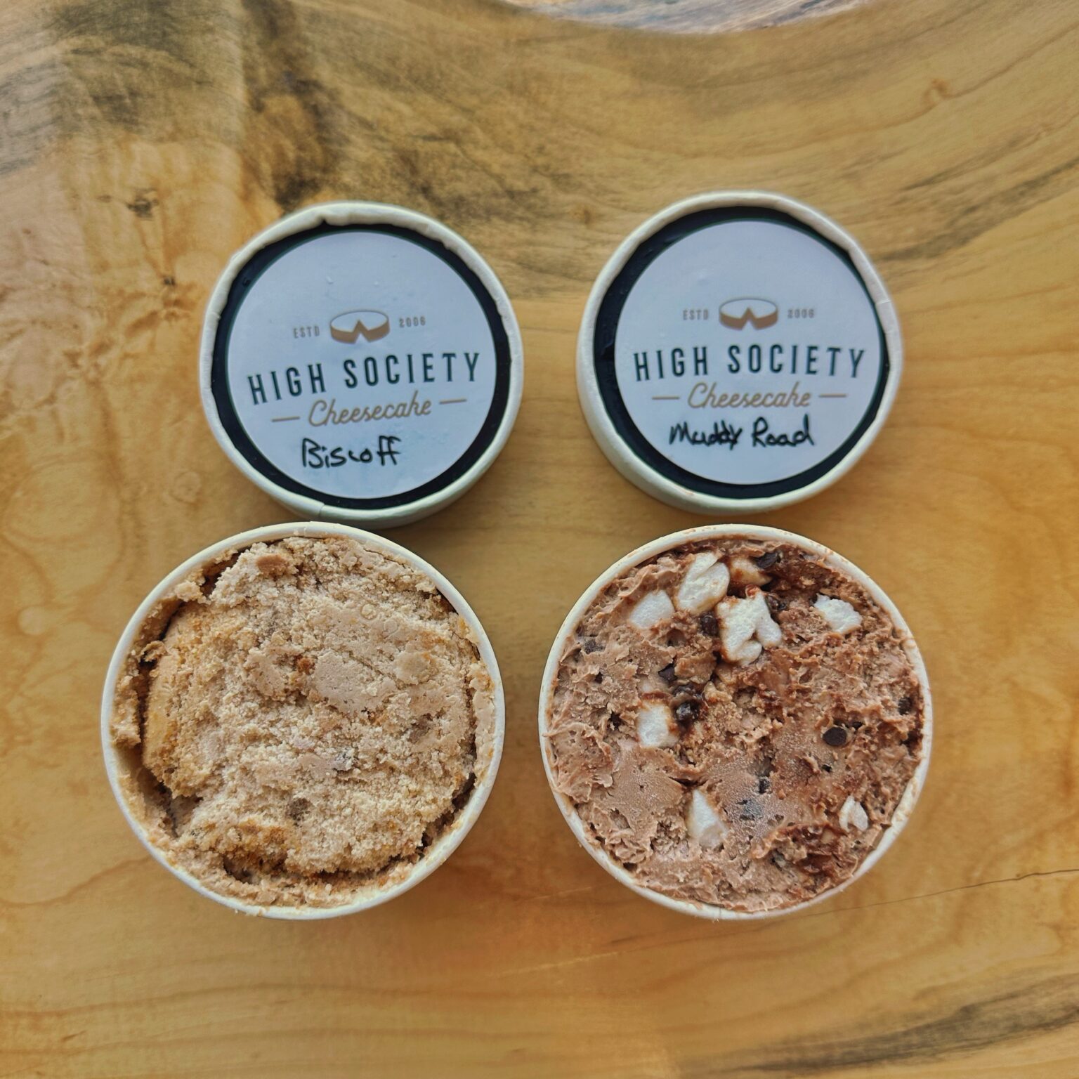 Two 12oz Scoopable Cheesecake Pack – High Society Cheesecake